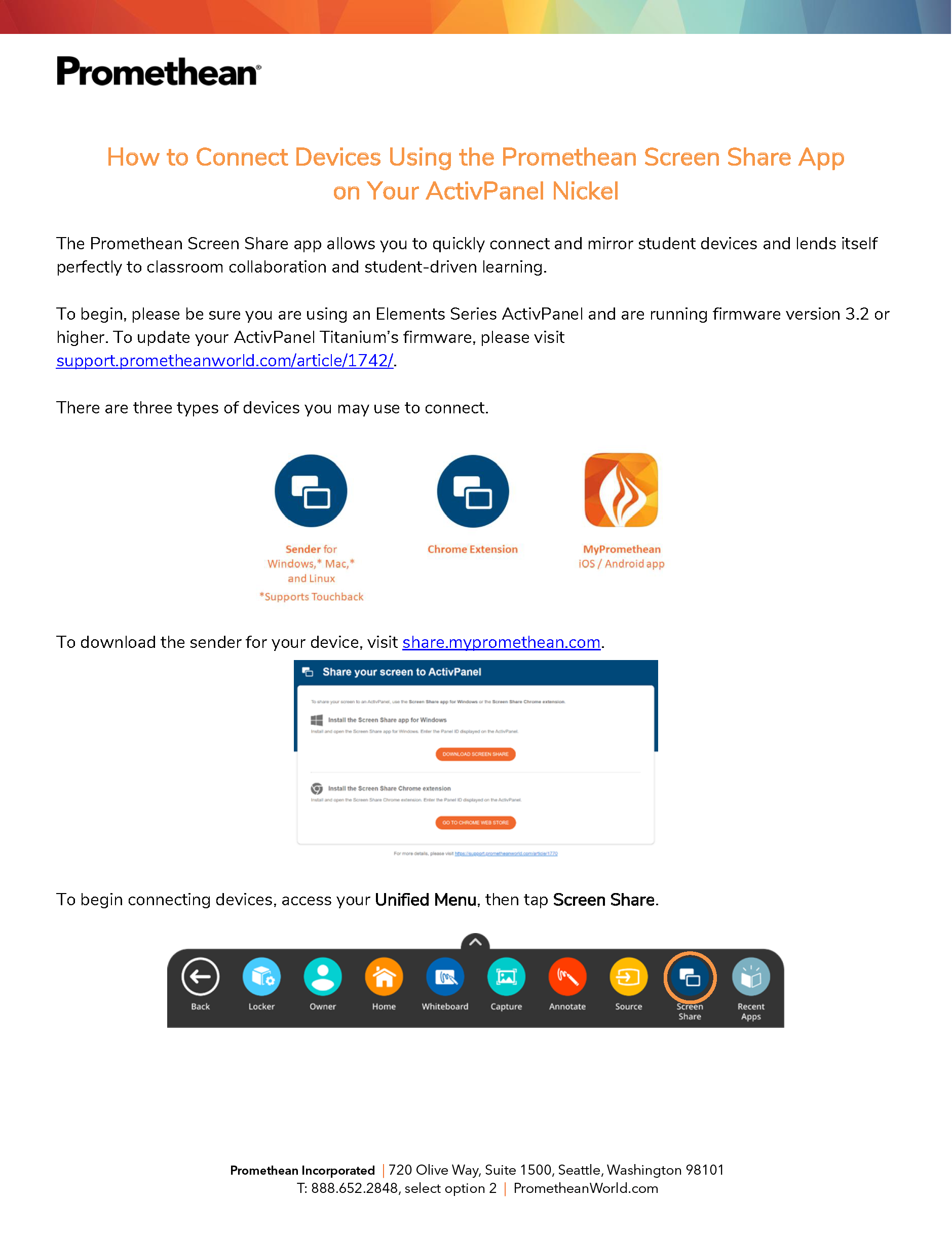 Promethean Screen Share – St. Ambrose University