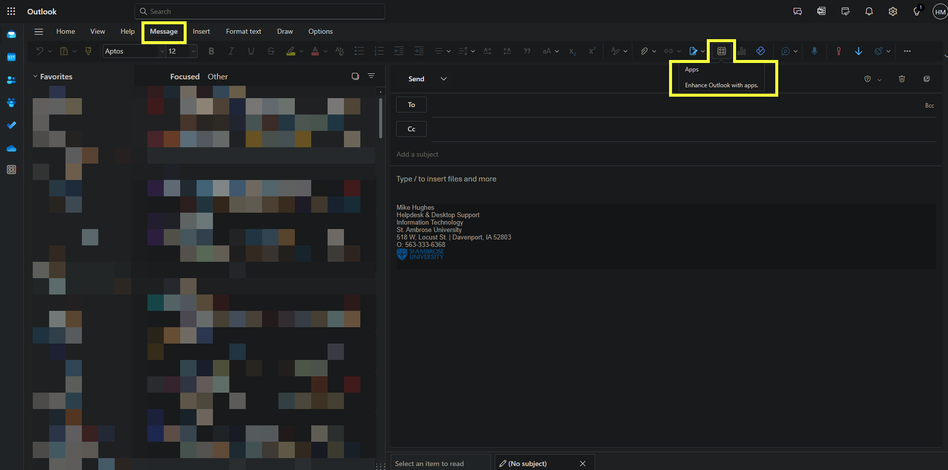 Using Templates in Outlook for Web - Step by Step Guide – St. Ambrose ...