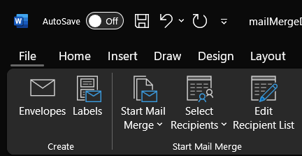 Using the Mail Merge Function in Microsoft Word, Classic Outlook, and ...