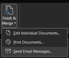 Using the Mail Merge Function in Microsoft Word, Classic Outlook, and ...