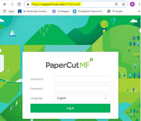 Printing from Web Print/Papercut – St. Ambrose University